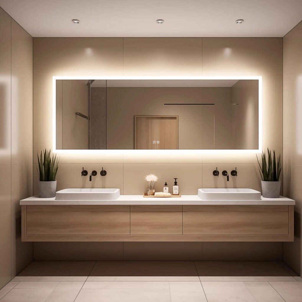 LED mirror - Premium Custom Furniture & Materials | George Homes